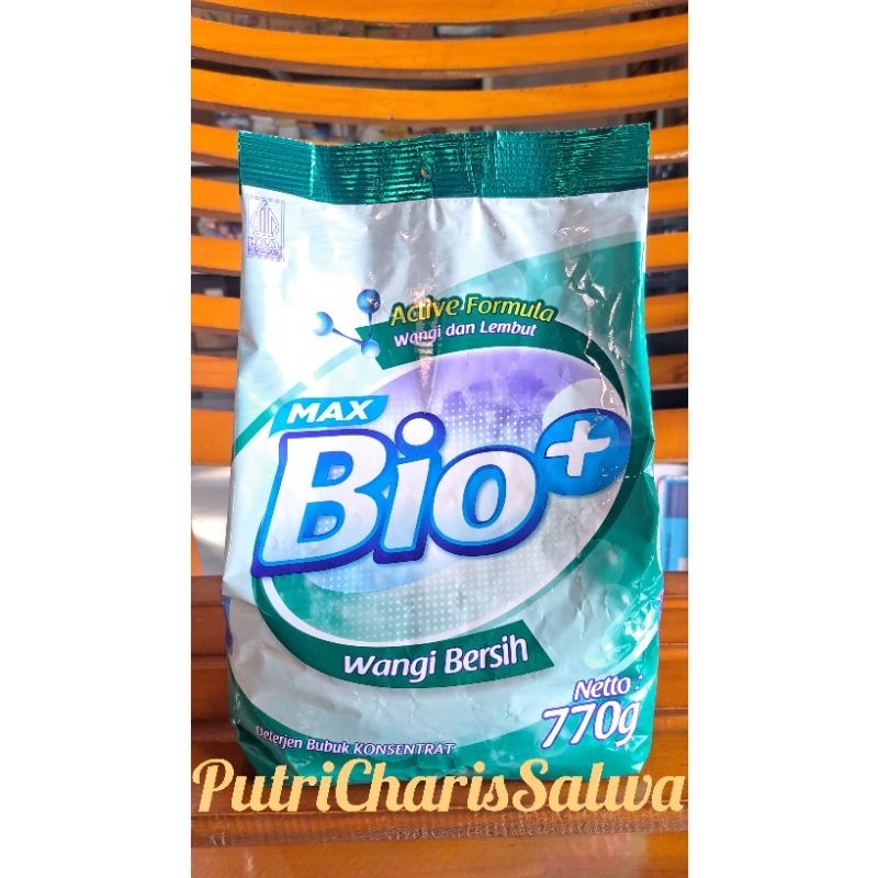 Jual Max Bio+ Deterjen Bubuk Konsentrat 770g | Shopee Indonesia