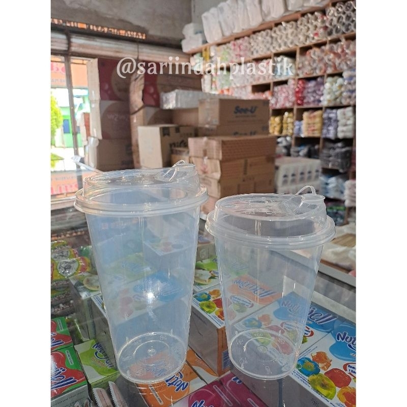 Jual Cup victory Injection 16oz Bening Transparan / gelas thinwall 16Oz ...