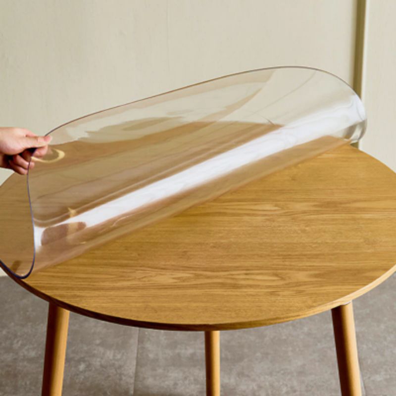 Jual Taplak Meja Bulat Tebal 0.8mm Mika PVC Transparan Tebal 0.8 Import Taplak Meja Berkualitas ...