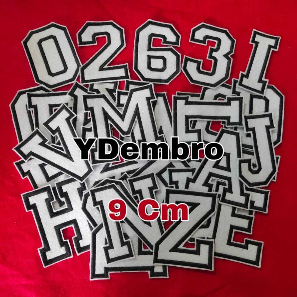 Jual Patch Bordir Huruf Dan Angka Warna Putih | Shopee Indonesia