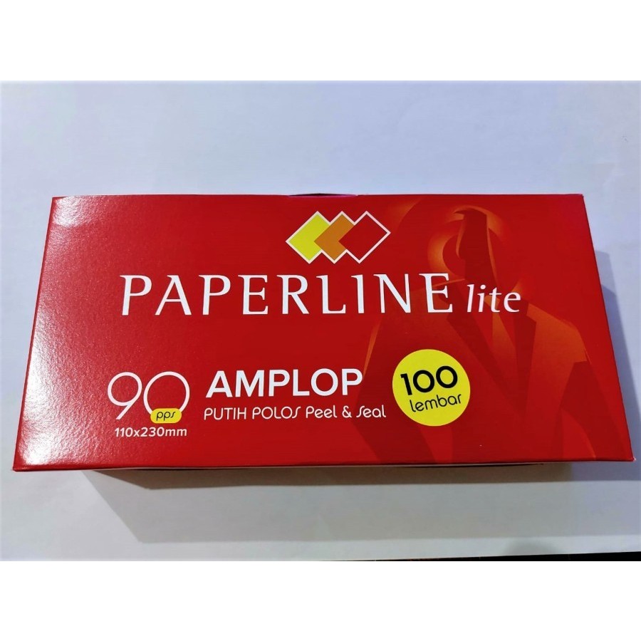 Jual Amplop Putih PAPERLINE LITE 90 Pakai Lem / Perekat 70GSM | Shopee ...