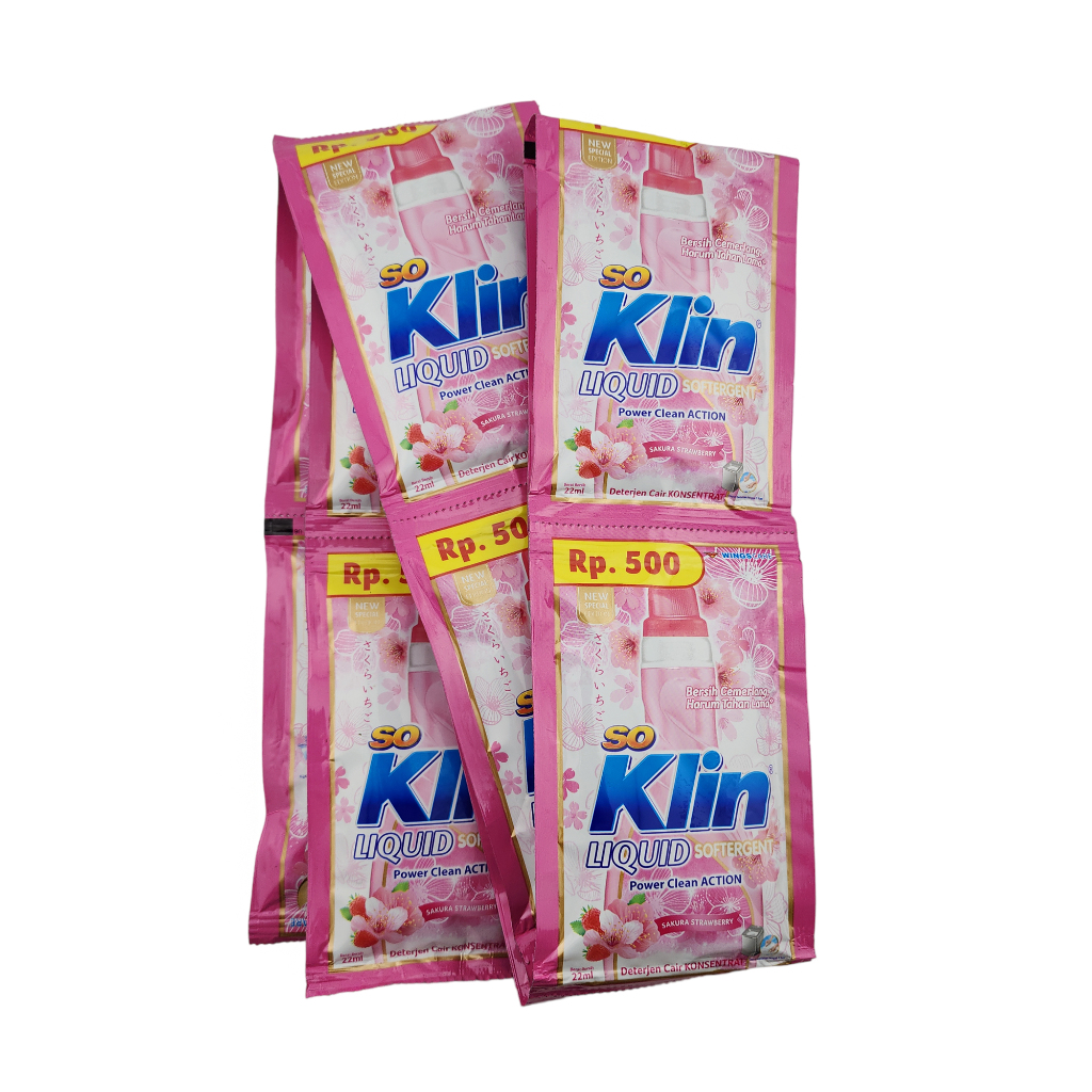 Jual So Klin Liquid Detergen RENCENG - 22ml x 12 bks | Shopee Indonesia
