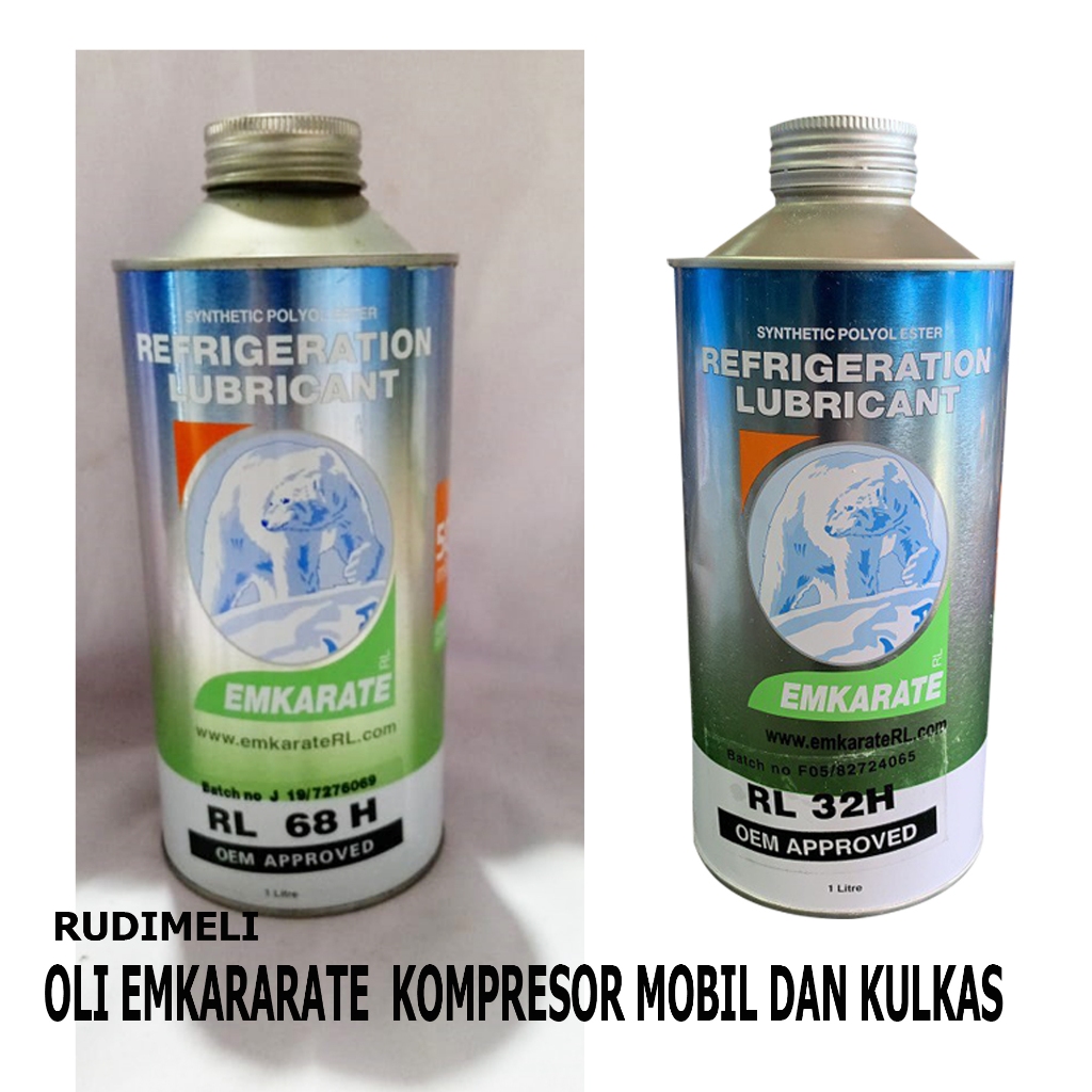 Jual GR0SIR Oli emkarate/ oli compresor ac UTUK R134A 1LITER | Shopee ...