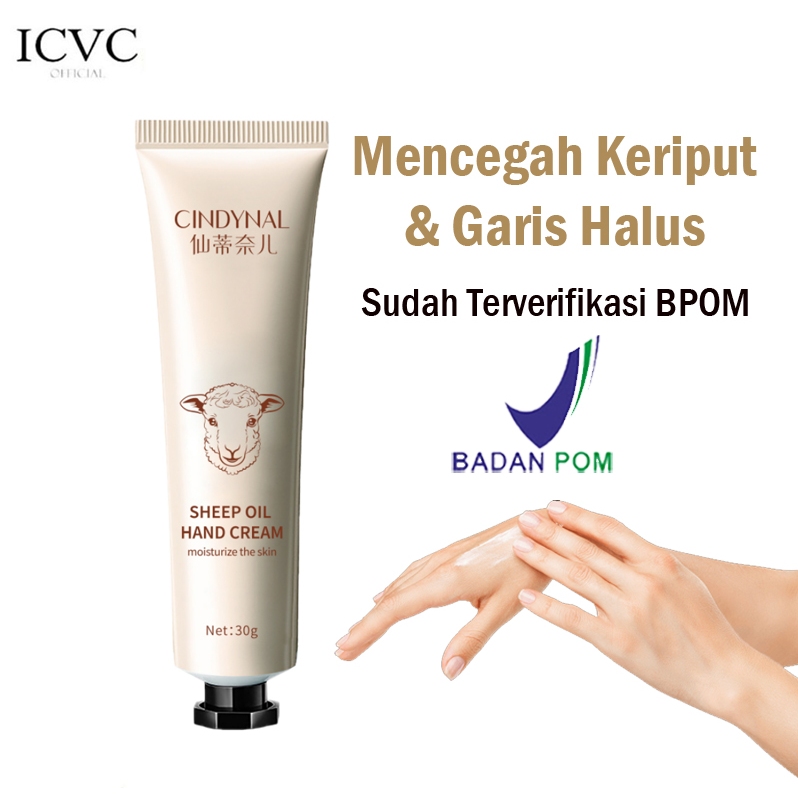Jual BPOM Cindynal Krim Tangan Kering / Pecah / Keriput Hand Cream ...