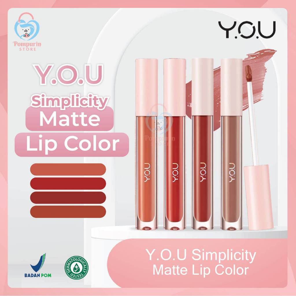 Jual YOU The Simplicity Matte Lip Color - Lipcream Liquid Matte by Y.O ...