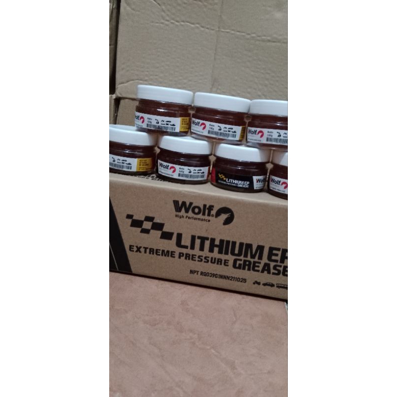Jual wolf grease stempet gemuk, minyak pelumas 100g (1dus isi 30pc ...