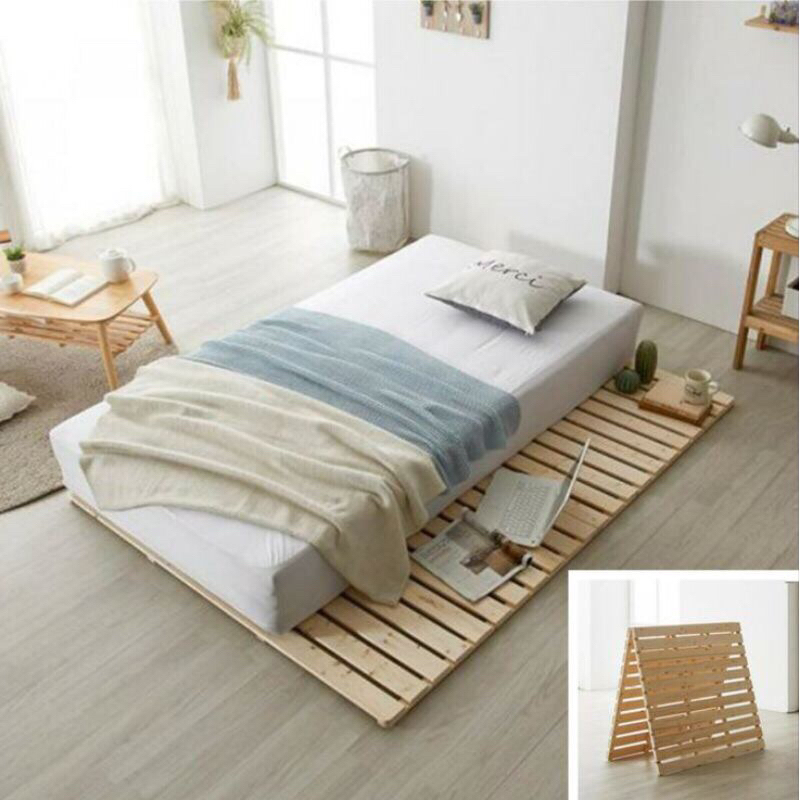 Jual Alas kasur divan pallet kayu aesthetic 120x200cm / alas kasur anti ...