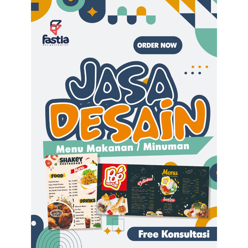 Jual Jasa Desain Menu Makanan Minuman Custom Request Warung Cafe ...