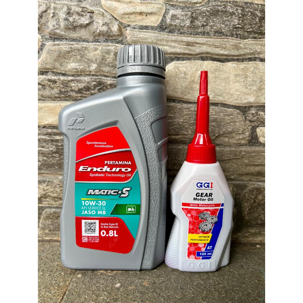 Jual Paket Enduro Matic S 10W-30 800 ml + Oli Gear Gardan GGI 120 ml ...
