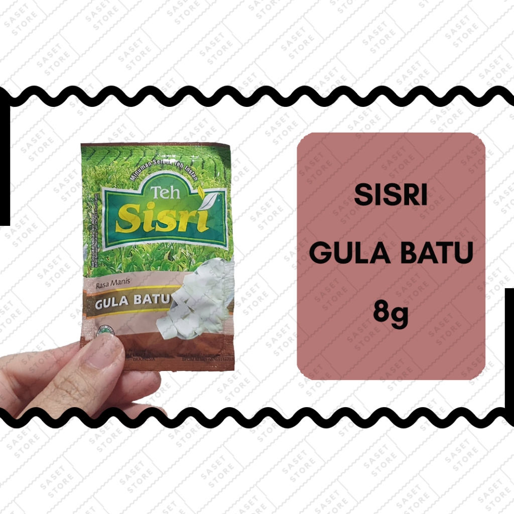 Jual Sisri Teh Manis Gula Batu 8g Sachet Minuman Serbuk Teh Instan ...