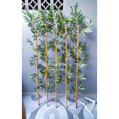 Jual Kualitas Dijamin Partisi Bambu tinggi 170cm / Bunga plastik/bunga ...