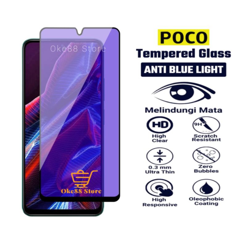 Jual Tempered Glass Anti Blue light ‌Xiaomi Poco X7 Pro X7 Pro 5G X6 Neo 5G X6 5G X6 Pro 5G X5 ...
