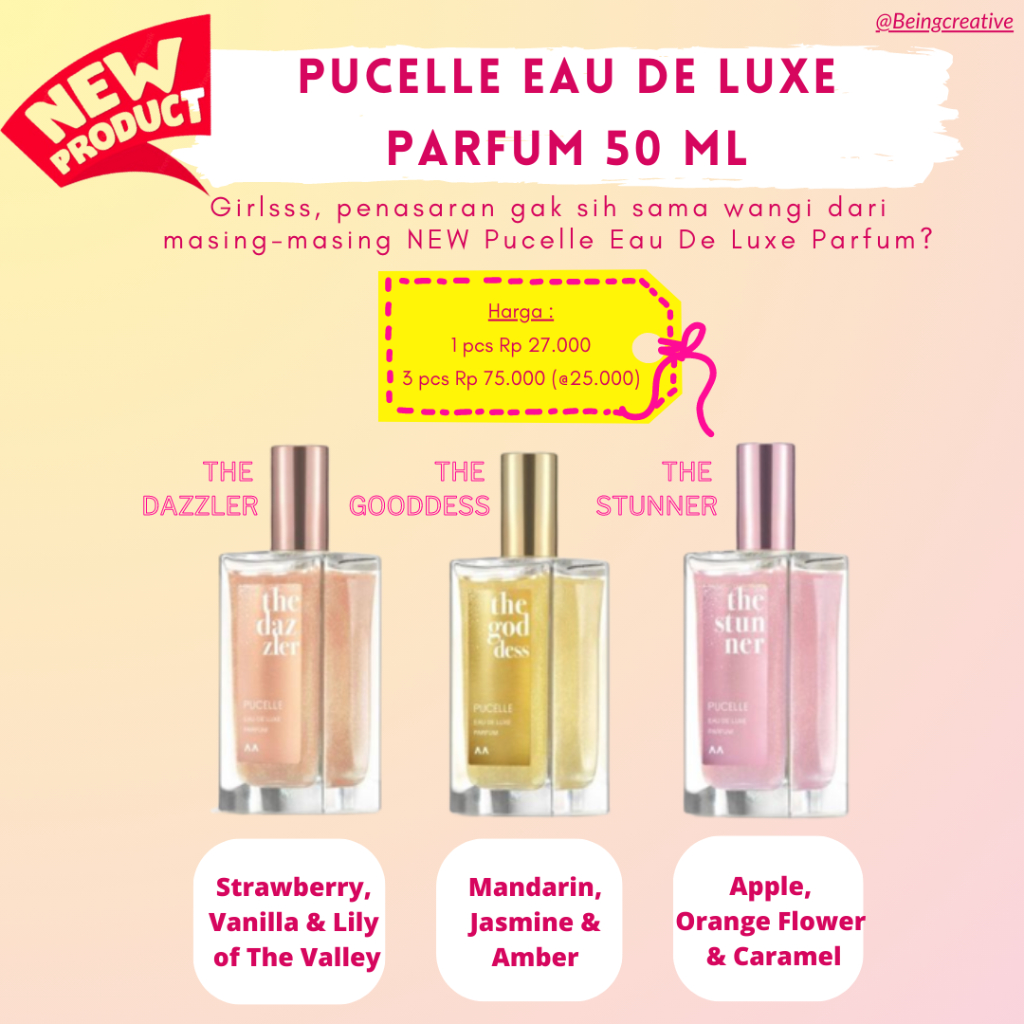 Jual PUCELLE Eau De Luxe Parfum Series 50 mL | The Stunner | The ...