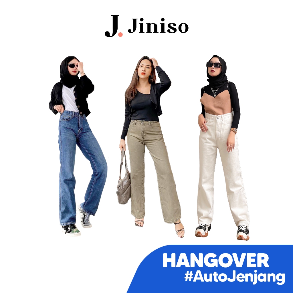 Jual JINISO - Highwaist Loose Hangover Jeans Vol. 1 | Shopee Indonesia