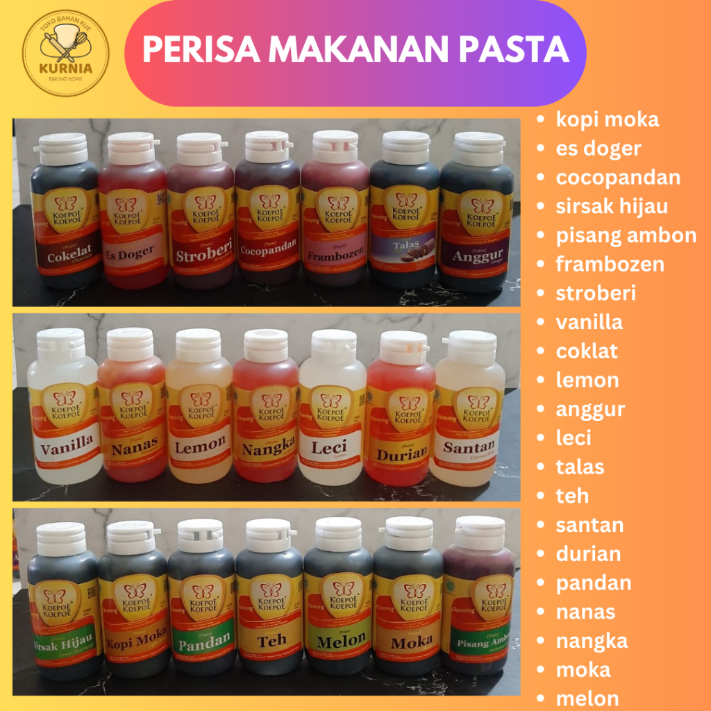 Jual PERISA MAKANAN PASTA CAP KOEPOE KOEPOE ukuran 60 ml | Shopee Indonesia