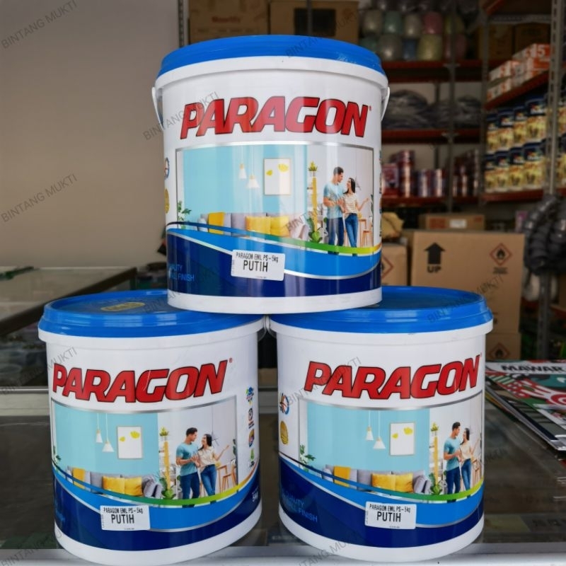 Jual Cat Tembok PARAGON 5kg putih - warna | Shopee Indonesia