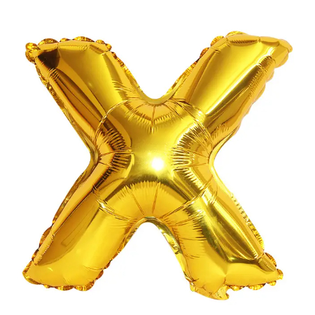 Jual Balon Foil Huruf Gold A-Z 16 Inch 40cm Balon Foil Angka 0-9 16 ...