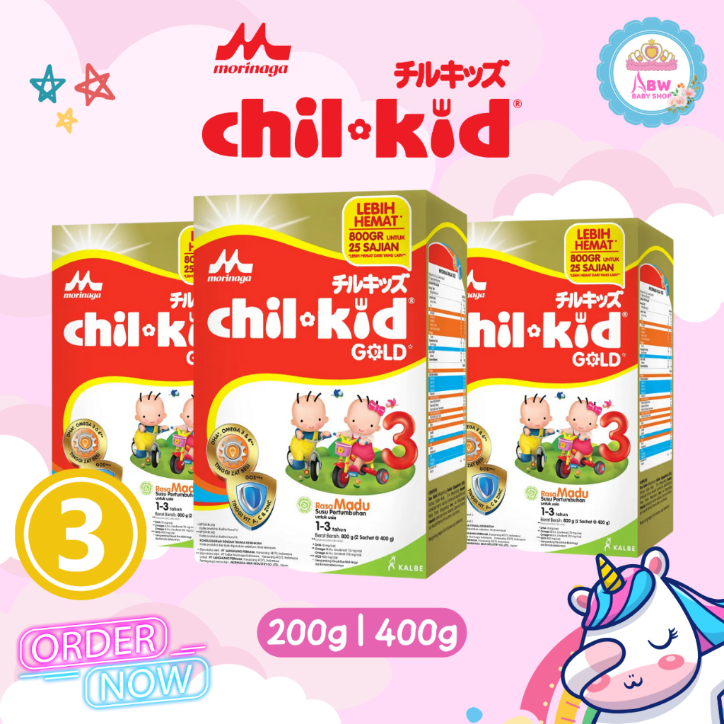 Jual Morinaga Chil Kid 3 Gold All Variant 200G/400G Susu Formula ...