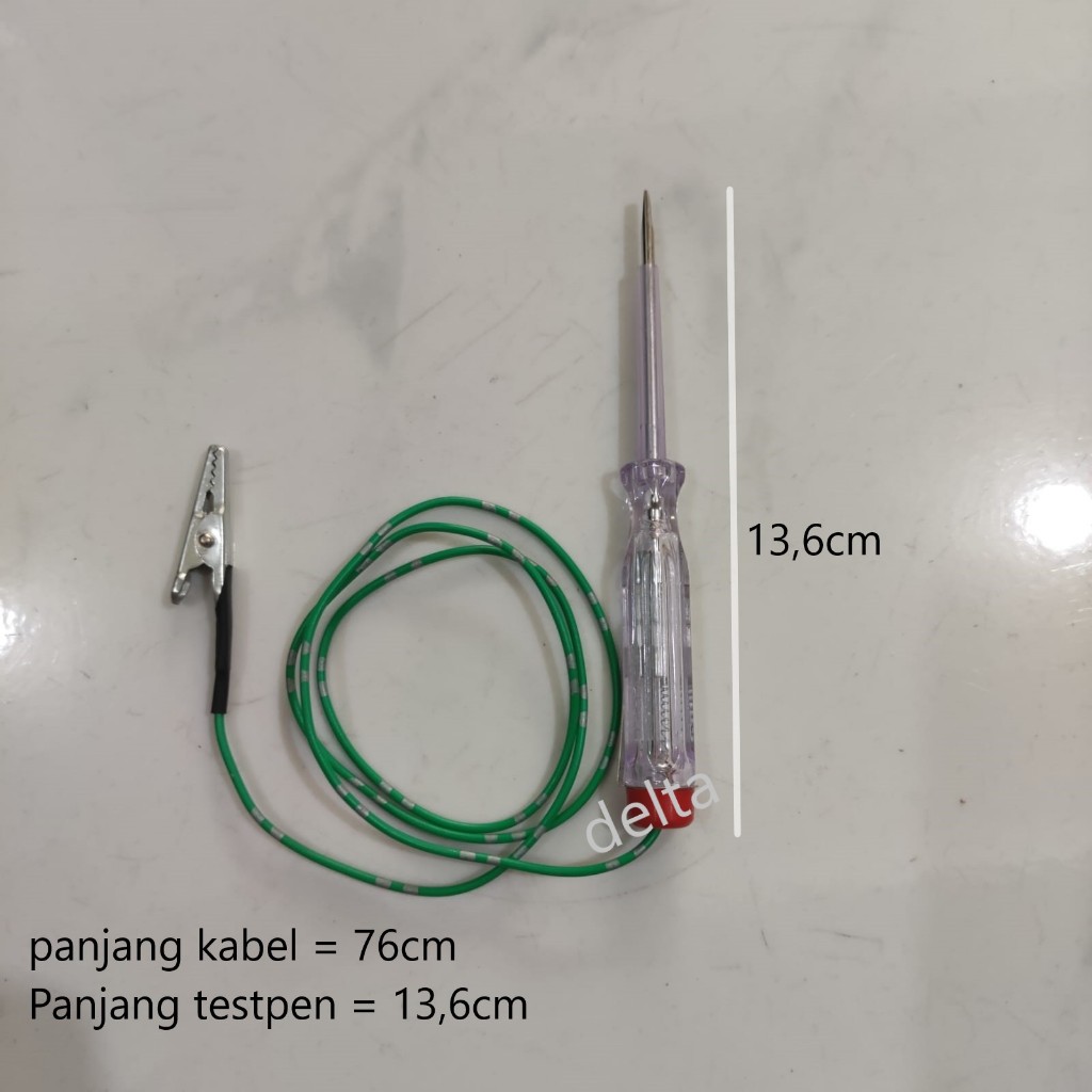 Jual Test Pen Aki Kabel Bintik 6v/12v/24v DC Kabel bintik 1pc | Shopee ...