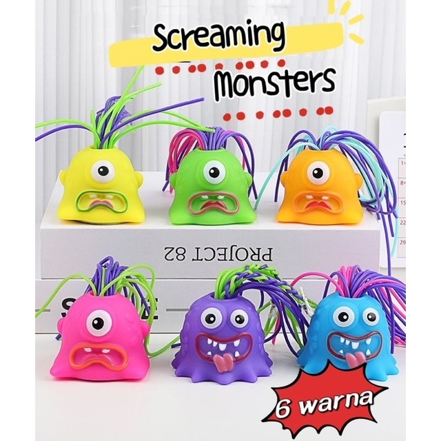 Jual Mainan Screaming Monster Tarik Rambut 6 Macam Suara Penghilang ...