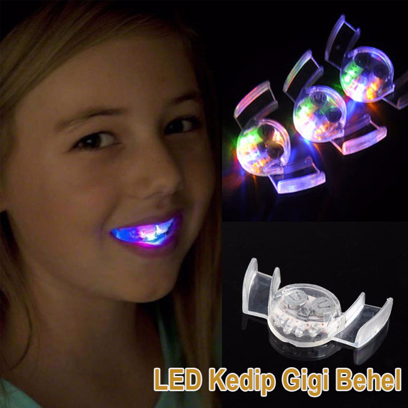 Jual 1PC Lampu LED Untuk Properti Pesta Halloween Lucu LED Kedip Gigi ...