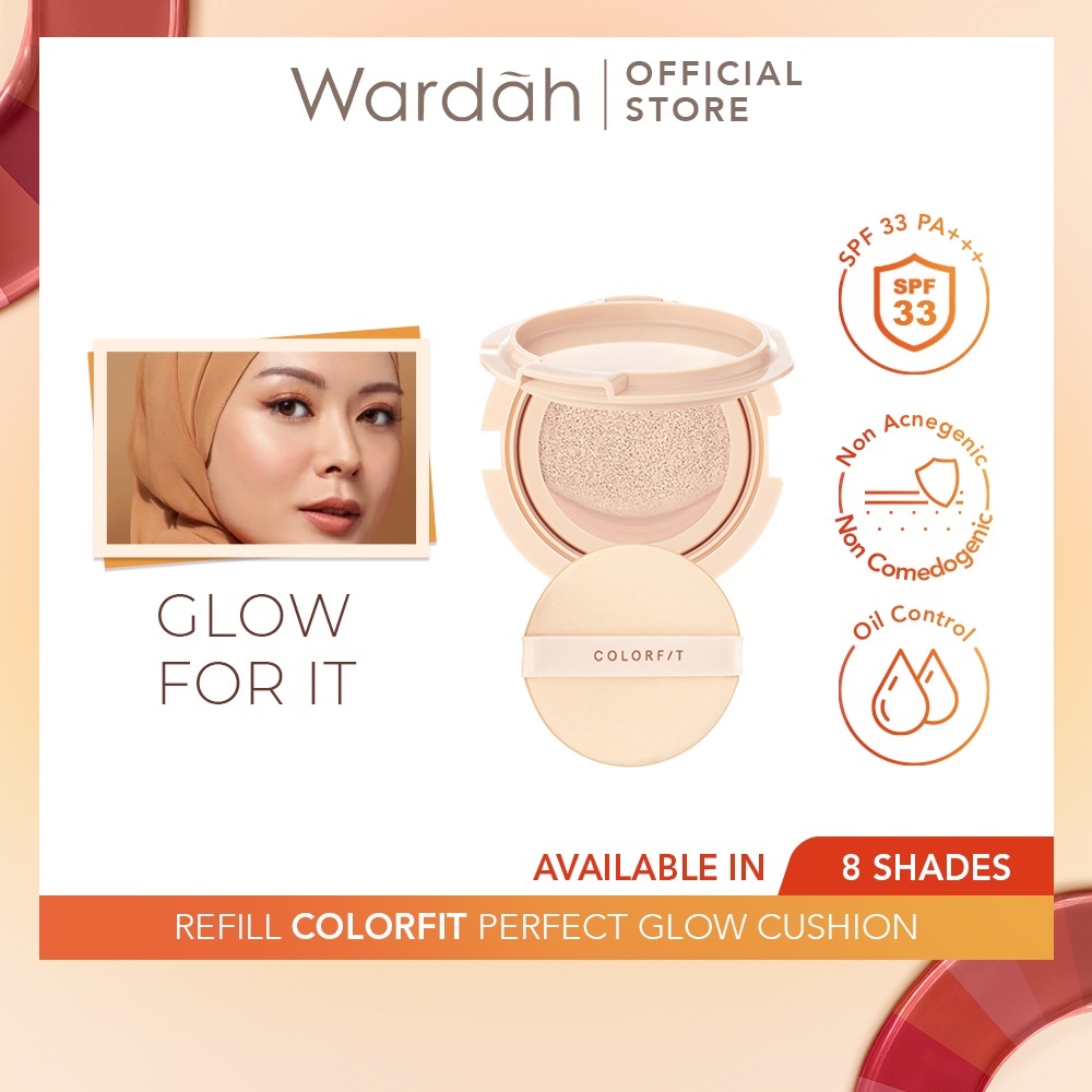 Jual Wardah Colorfit Perfect Glow Cushion SPF 33 - REFILL 15 gram ...