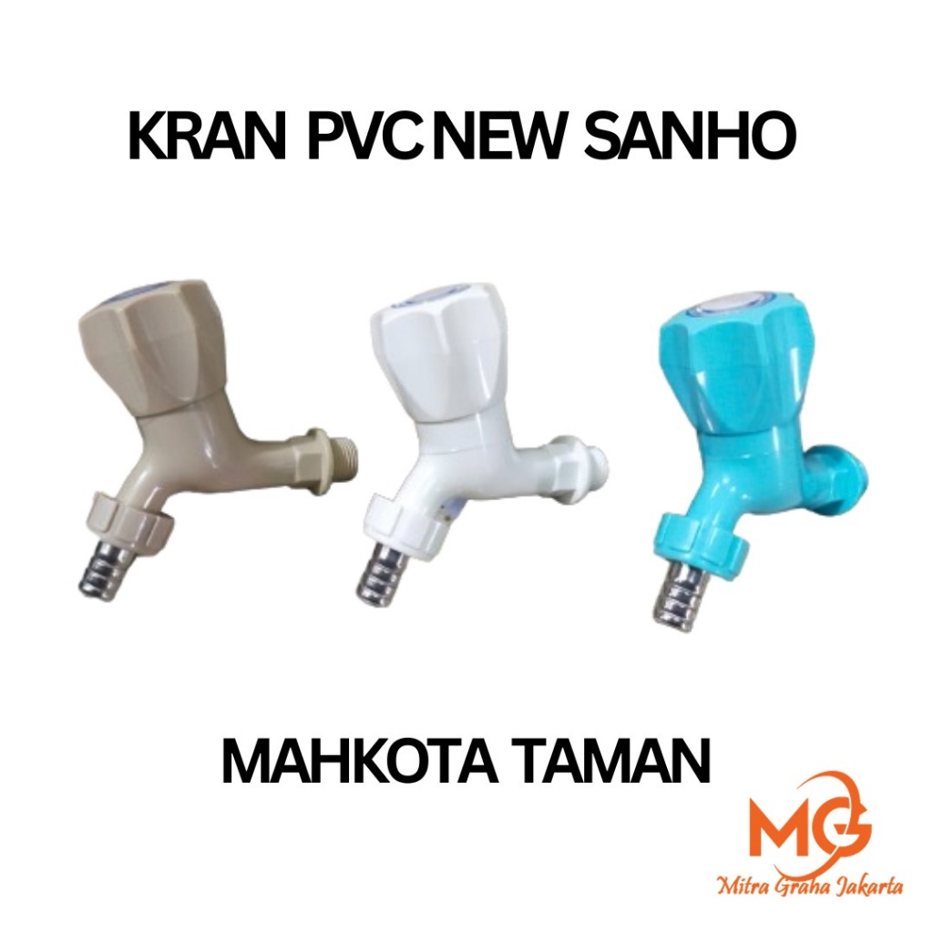 Jual KRAN PLASTIK TAMAN BELIMBING 1/2" NEW SANHO KERAN ENGKOL ABS ...