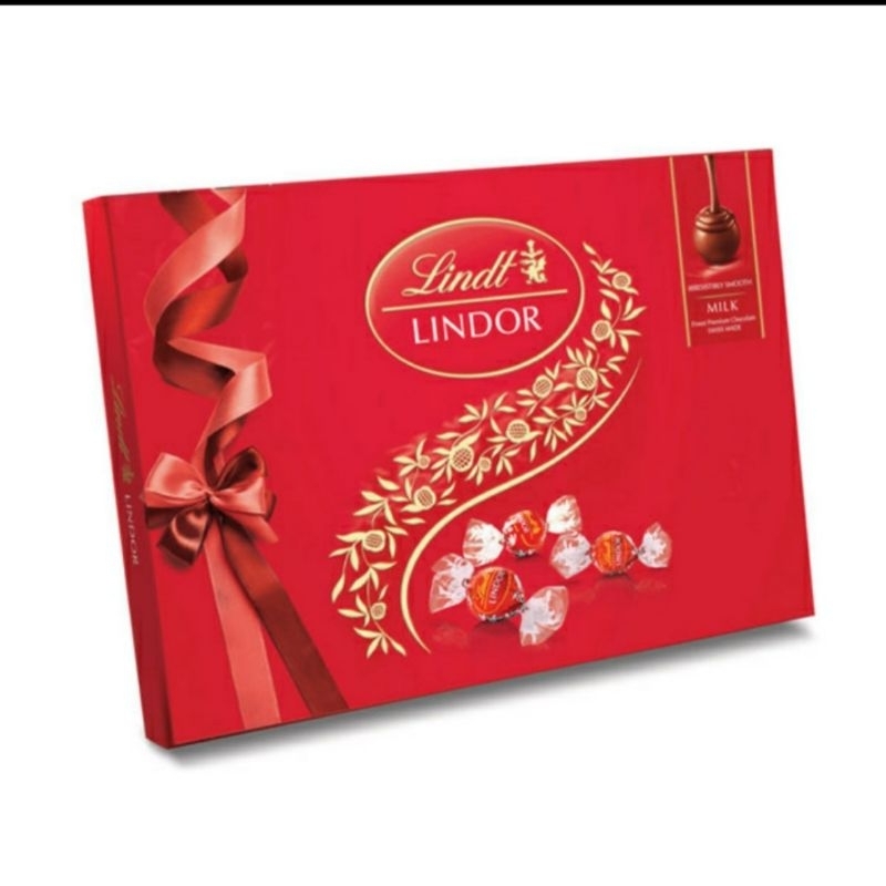 Jual Lindt Lindor Milk Chocolate Gift Box 168 Gr | Shopee Indonesia