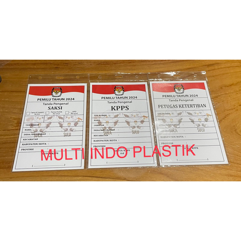 Jual Kantong panitia uk 11x17/plastik panitia/plastik nametag/kantong ...