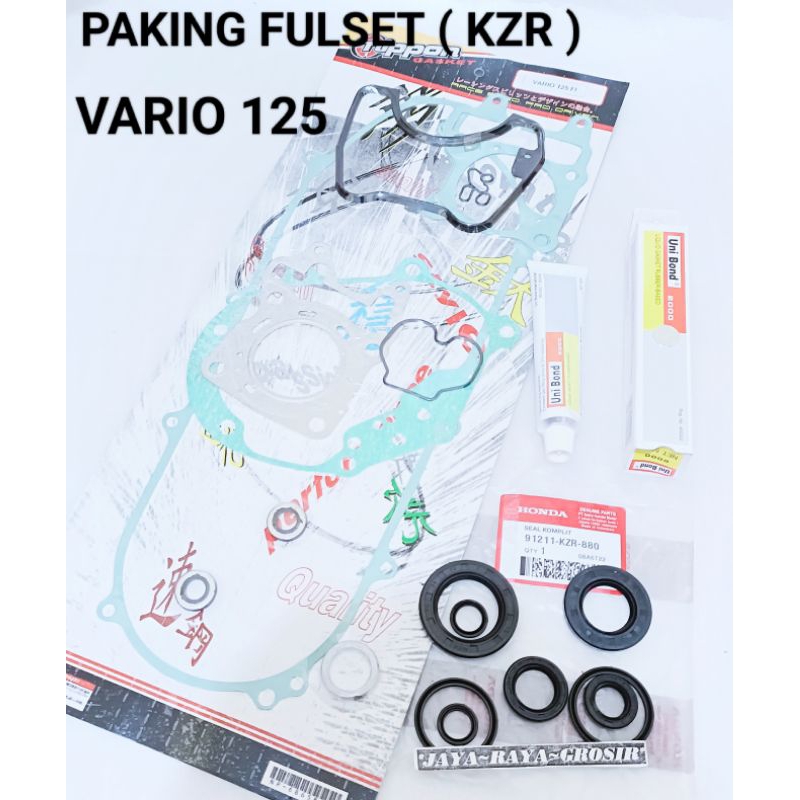 Jual PAKET PAKING FULSET SEAL KOMPLIT + LEM ( KZR ) PULSET SIL SET ENGINE FULLSET FULL SET VARIO ...