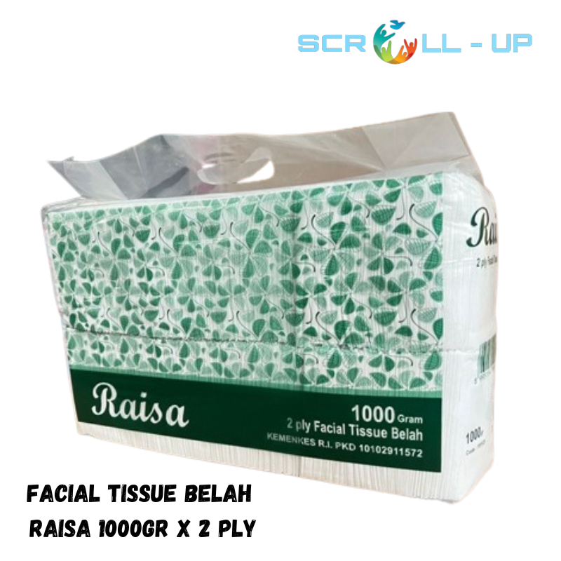 Jual Facial Tissue Belah RAISA / Tisu Tissue Belah 1000gr / RAISA Tisu ...