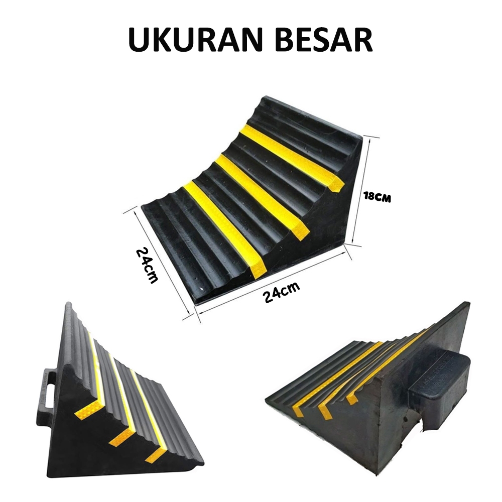 Jual KARET PENGGANJAL GANJALAN PARKIR PENAHAN RODA BAN MOBIL TRUK TRUCK ...