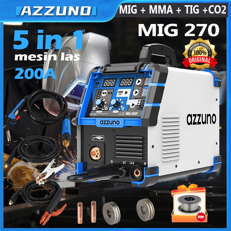 Jual AZZUNO mesin las listrik mig 5 in 1 las tig argon otomatis mesin ...