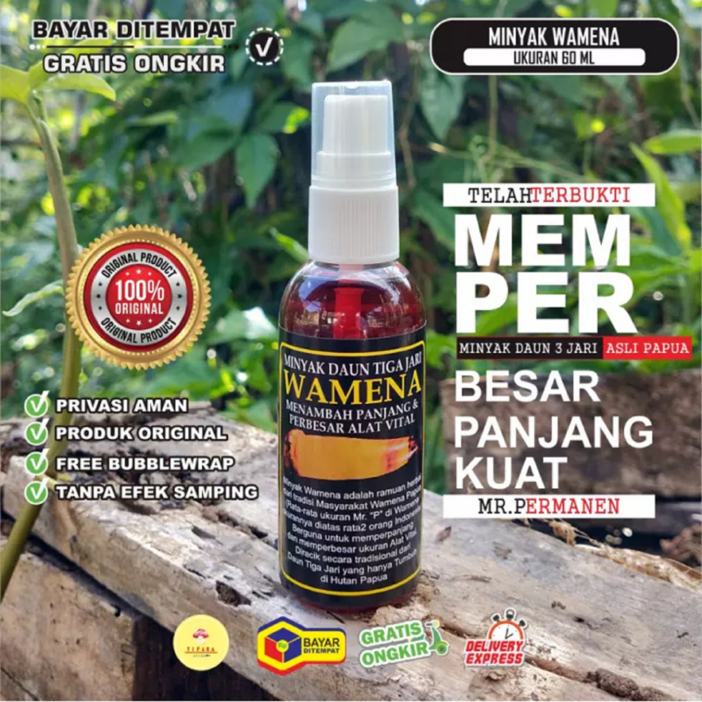 Jual Privasi Aman - Obat Pembesar Mr P Minyak Wamena Daun Tiga Jari Obat Kuat Pria Tahan Lama ...