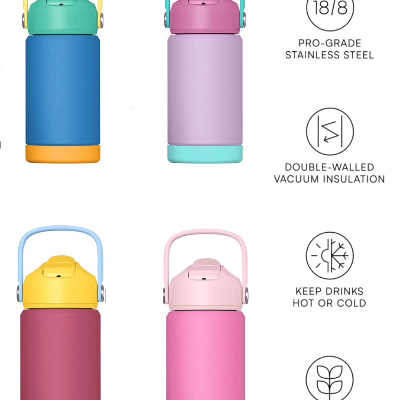 Jual Botol minum anak insulasi stainless steel COLOR BLOCK | Shopee ...