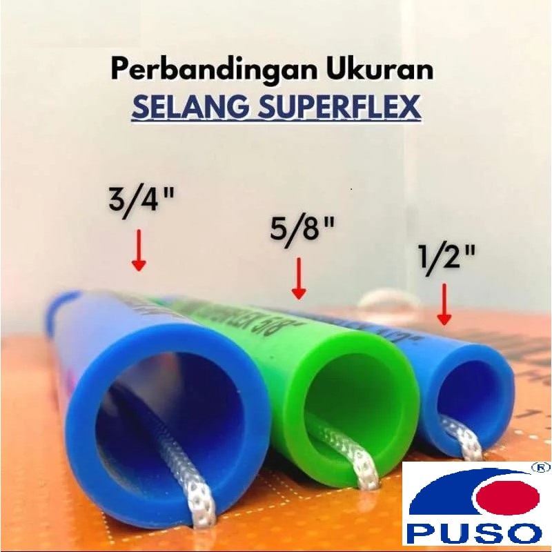 Jual Selang Air 3/4 Superflex 10 Meter Puso / Selang Superflex | Shopee ...