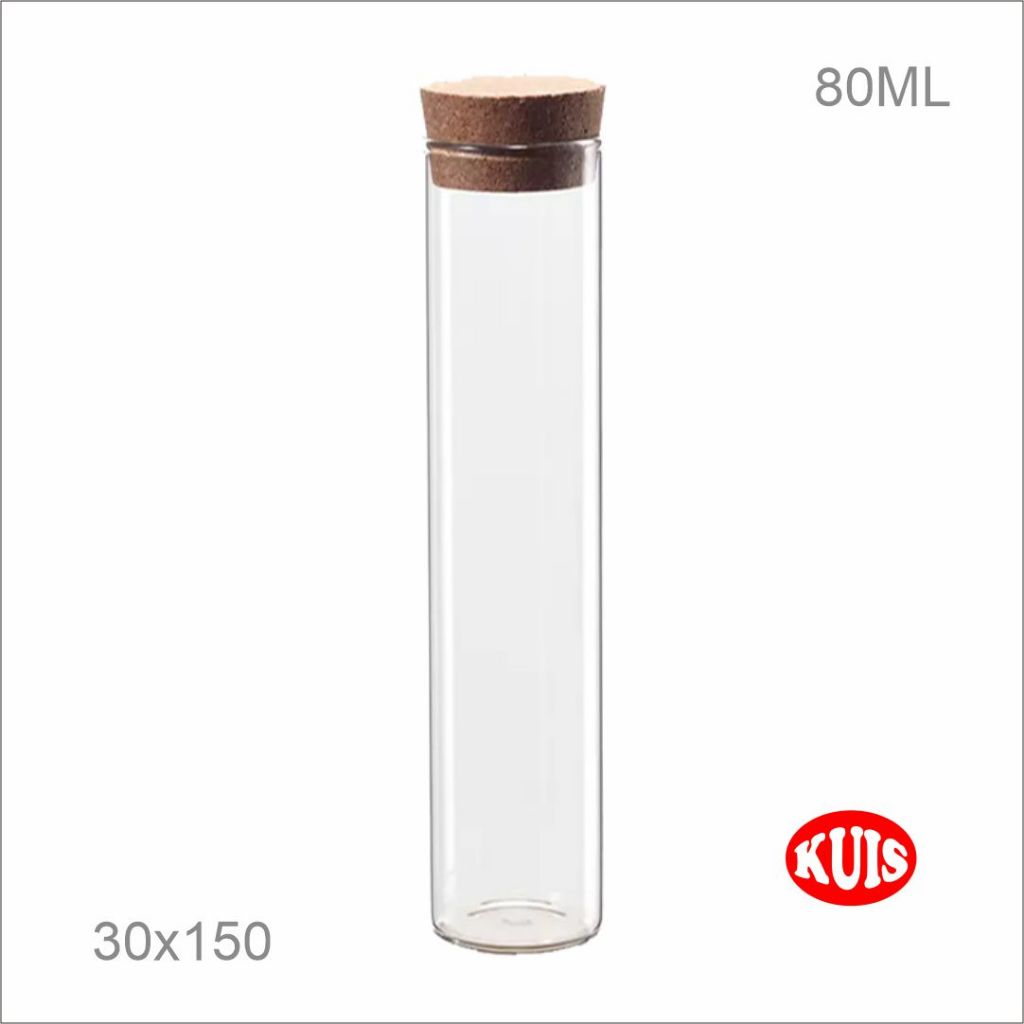 Jual Botol Kaca Mini plus Tutup Kayu 80 ml 15 Cm x3 cm | Shopee Indonesia