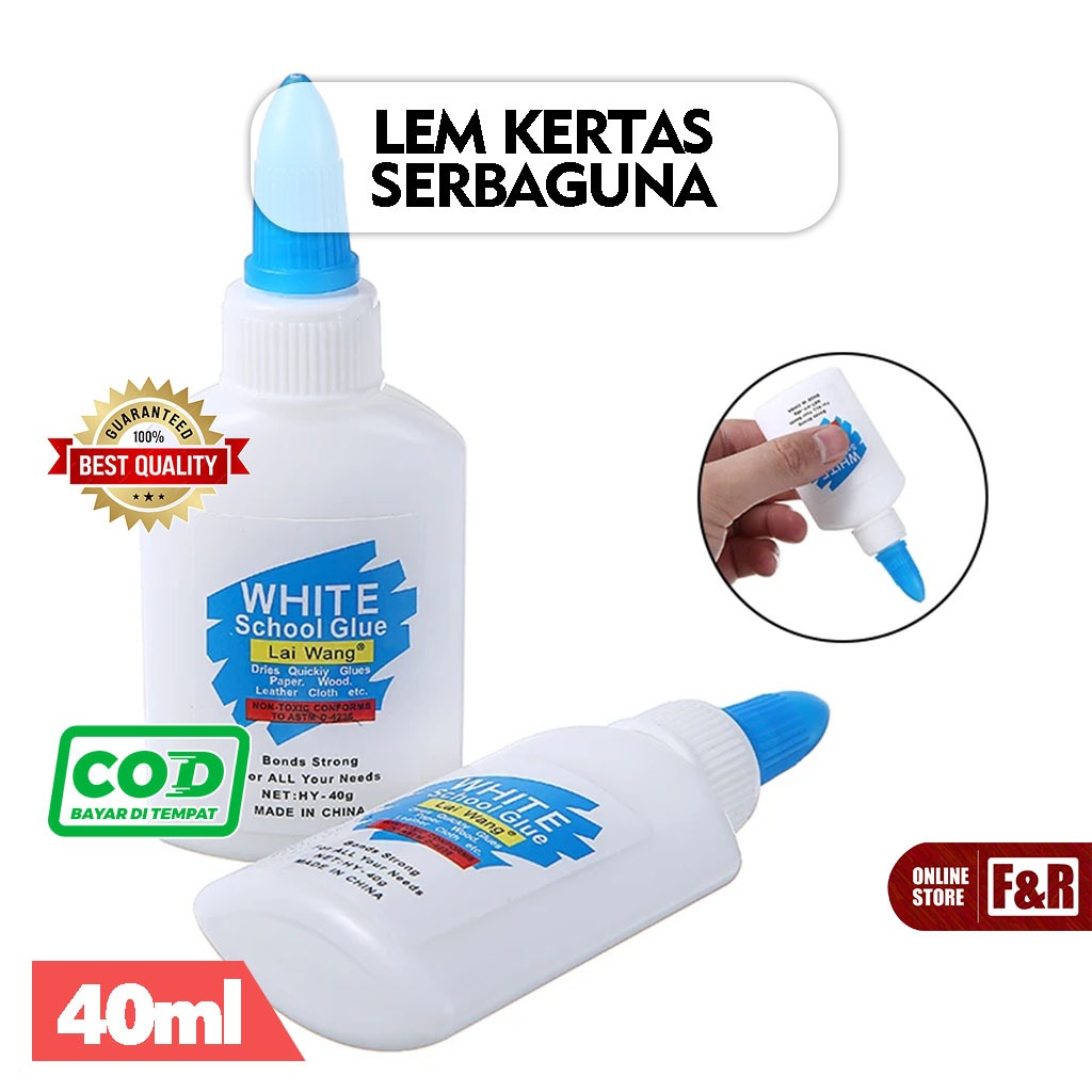 Jual Lem Cair Lem Kertas Serbaguna Untuk Kardus Kayu dan Kain Paper ...