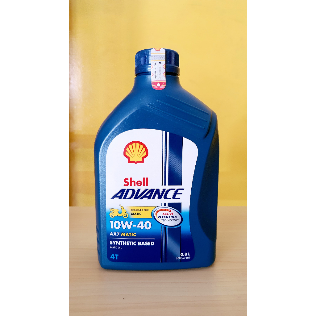Jual OLI MOTOR SHELL ADVANCE 10W-40 AX7 MATIC 0.8 LITER | Shopee Indonesia