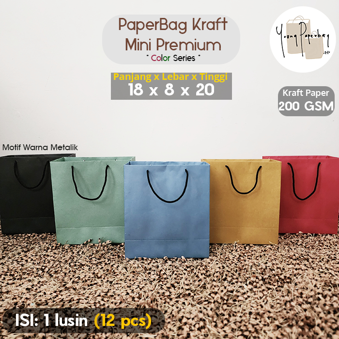 Jual Paper Bag / Tas Kertas Kraft Mini Premium Metalik NEW EDITION Uk ...