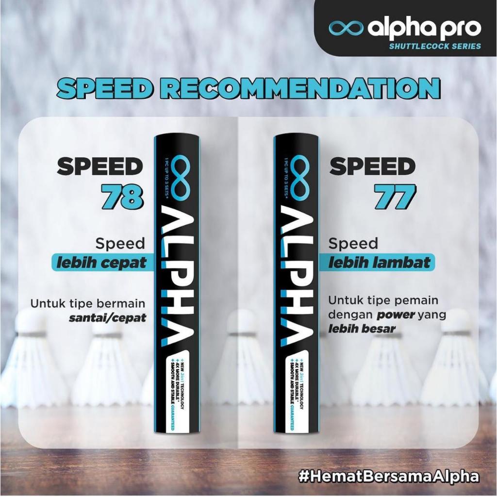 Jual Shuttlecock Badminton ALPHA 3 in 1 Series Original Bulutangkis ...