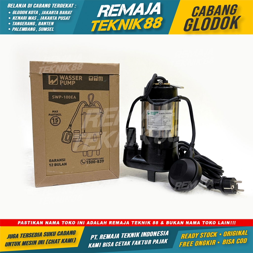 Jual Wasser SWP-100EA / Pompa Celup Air Kotor Wasser SWP 100 EA ...
