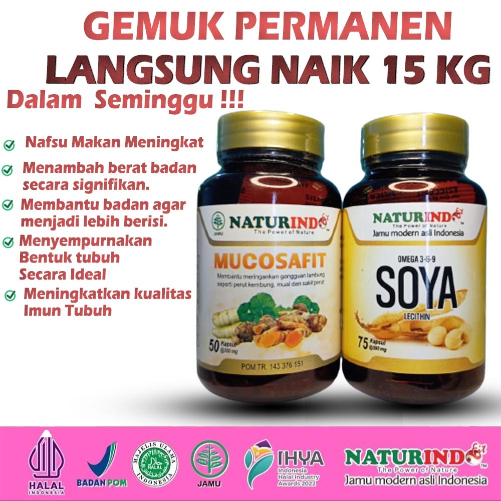 Jual Obat gemuk badan permanen asli isi 50 kapsul farmasi original ...