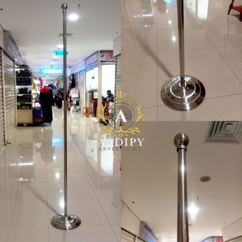 Jual Tiang Pataka Bendera Ruangan Bahan Stenlis Ukuran 2 Meter | Shopee ...