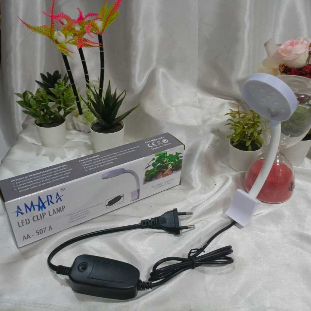 Jual Lampu LED Aquarium Aquascape Akuarium Jepit RCC 3W STA Tank 20 30 ...