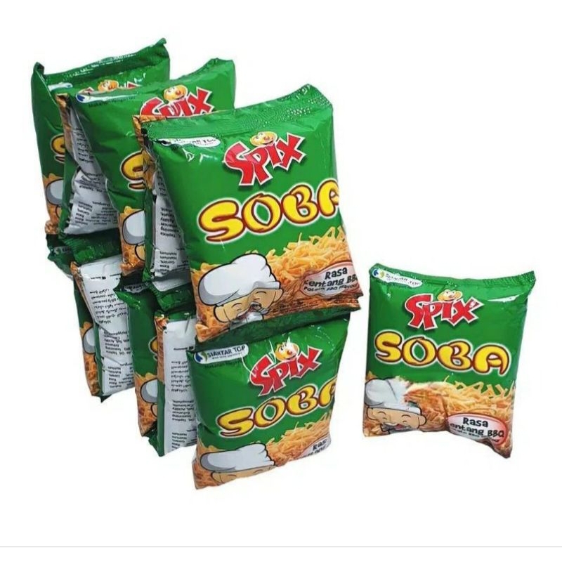 Jual Snack Spix Soba rasa kentang BBQ 10x18gr Rencengan | Shopee Indonesia