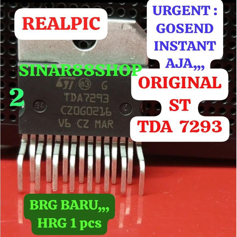 Jual TDA7293 TDA 7293 ST ORIGINAL ASLI IC AUDIO AMPLIFIER POWER IGBT ...