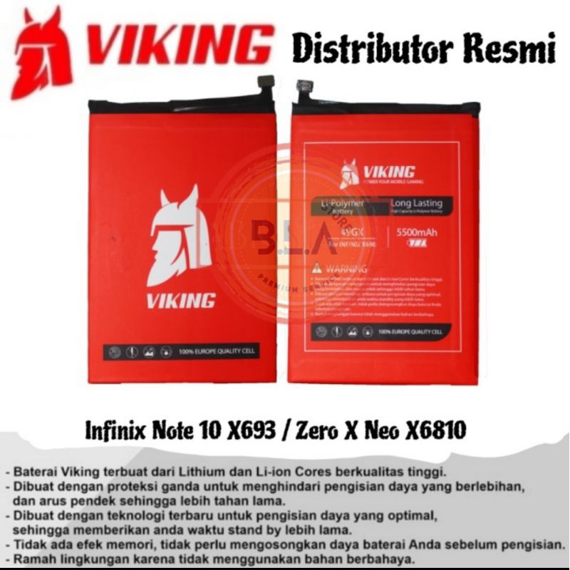 Jual Battery Kompetible DOUBLE POWER VIKING INFINIX BL-49GX ZERO X NEO ...
