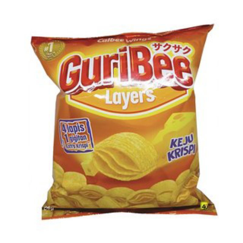 Jual GuriBee Layers 68gr KEJU KRISPI - snack calbee wings | Shopee ...