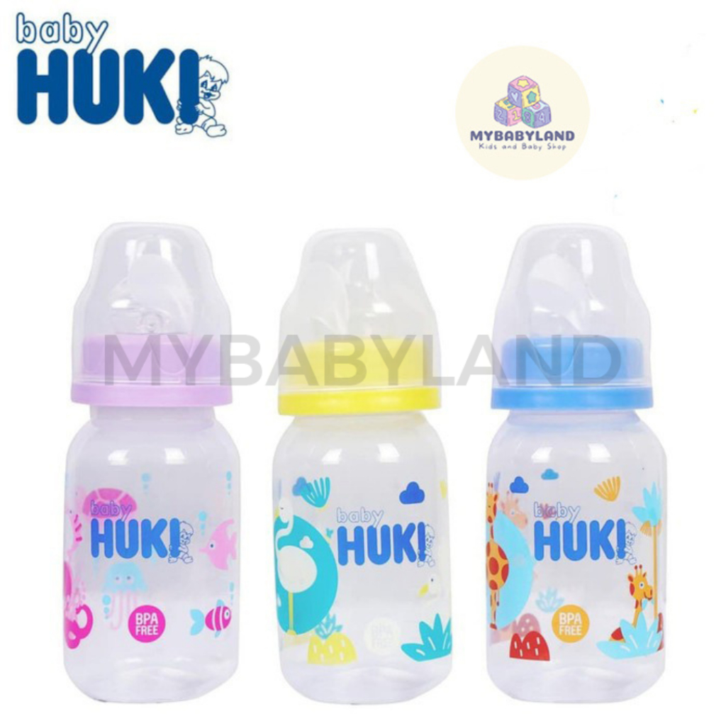Jual HUKI Baby Botol Susu Dot Nipple Silicone Gepeng / Bulat / ROUND ...